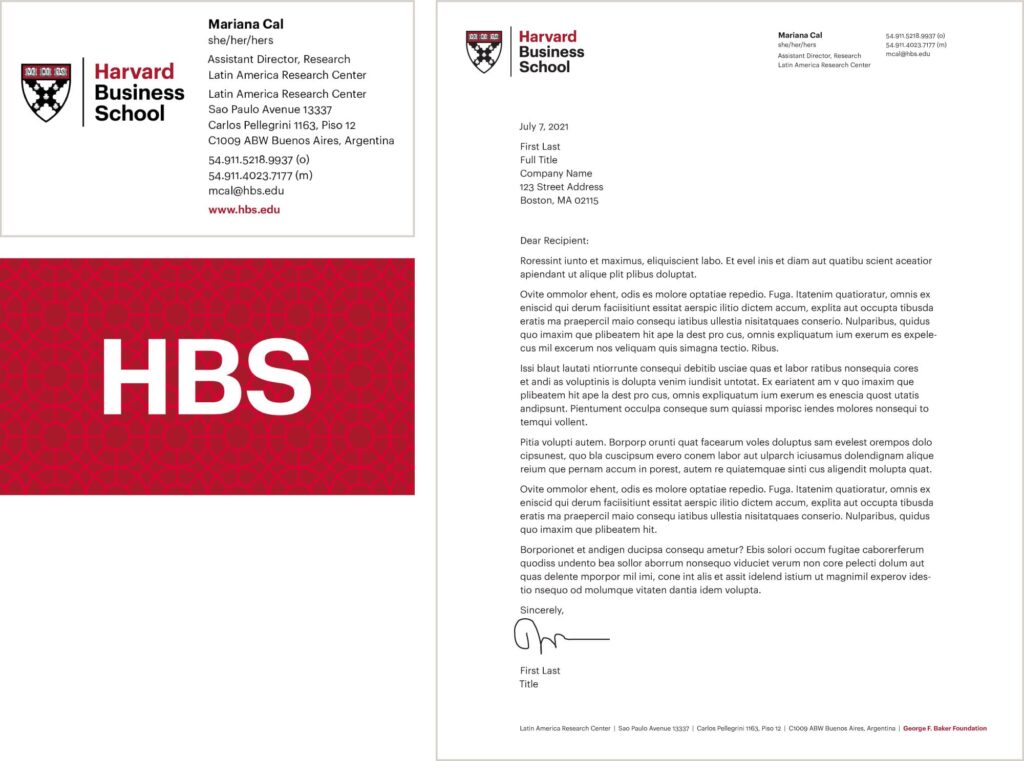 Brand Examples - HBS Identity Guidelines | HBS Identity Guidelines